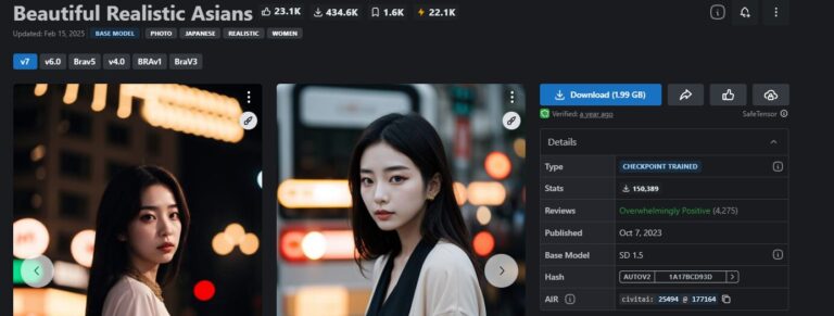 【おすすめ紹介】Stable Diffusionでリアルな日本人を生成できるモデル一覧